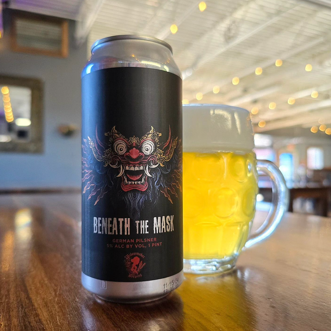 4pk Beneath The Mask German Pilsner | Widowmaker Brewing Co.