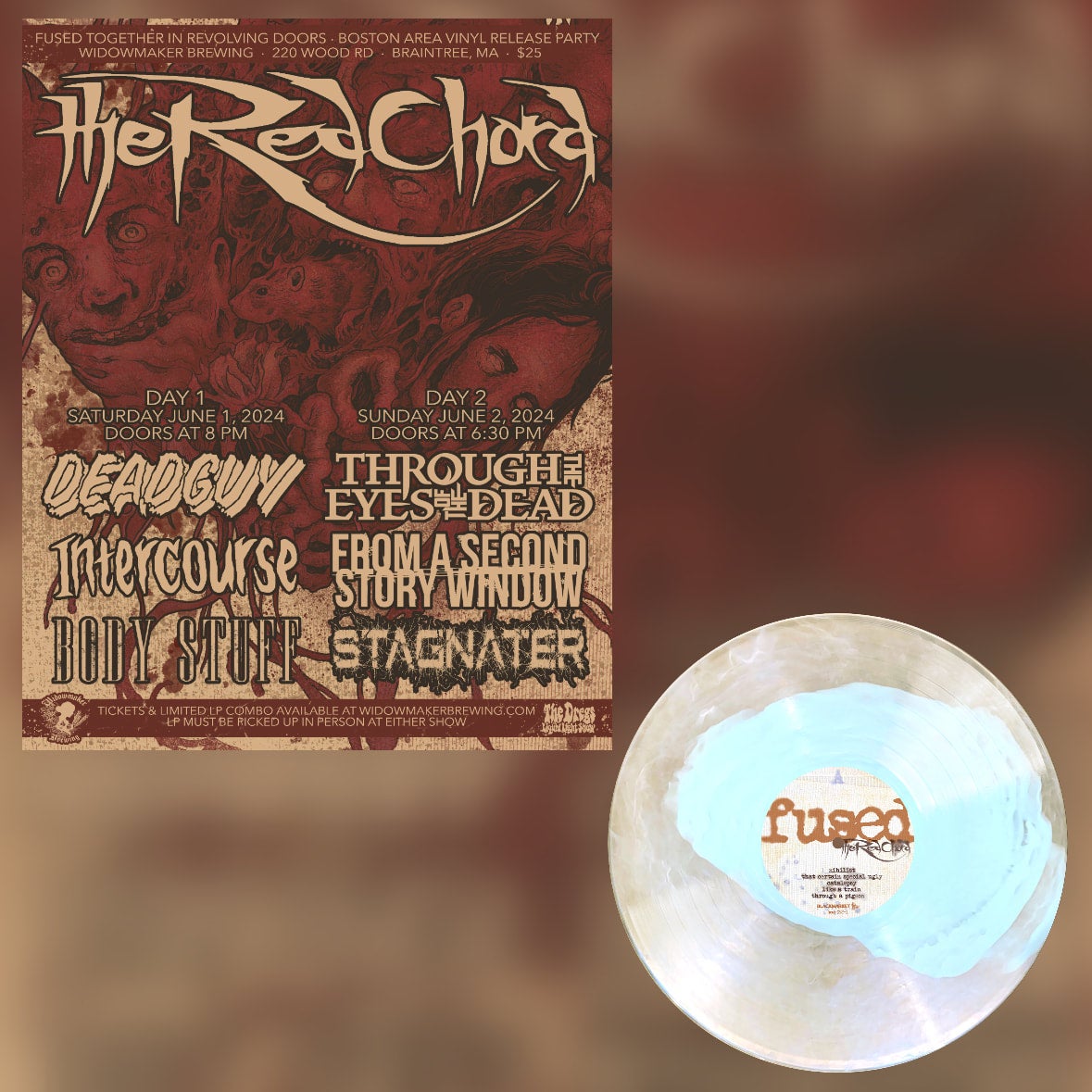 THE RED CHORD - 6/2 TICKET & VINYL BUNDLE | Widowmaker Brewing Co.