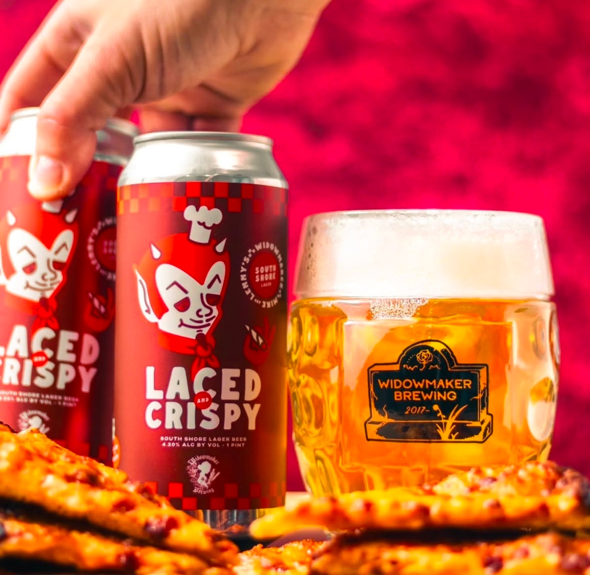 4pk Laced & Crispy Lager | Widowmaker Brewing Co.