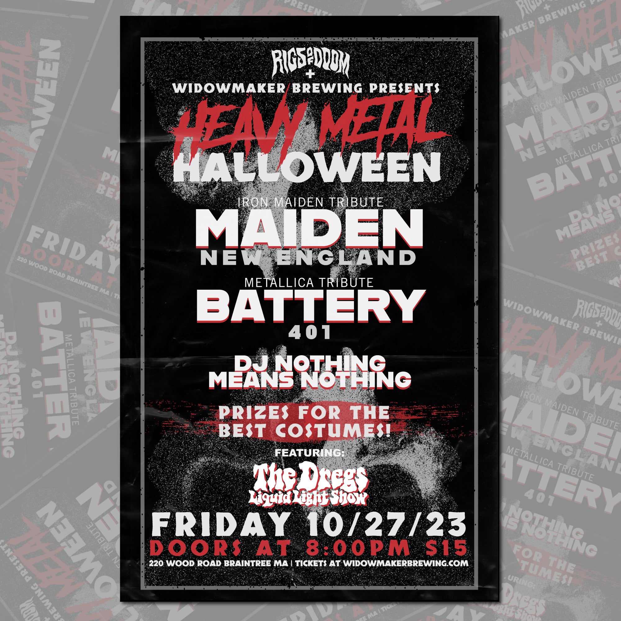 Heavy Metal Halloween Concert Ticket | Widowmaker Brewing Co.